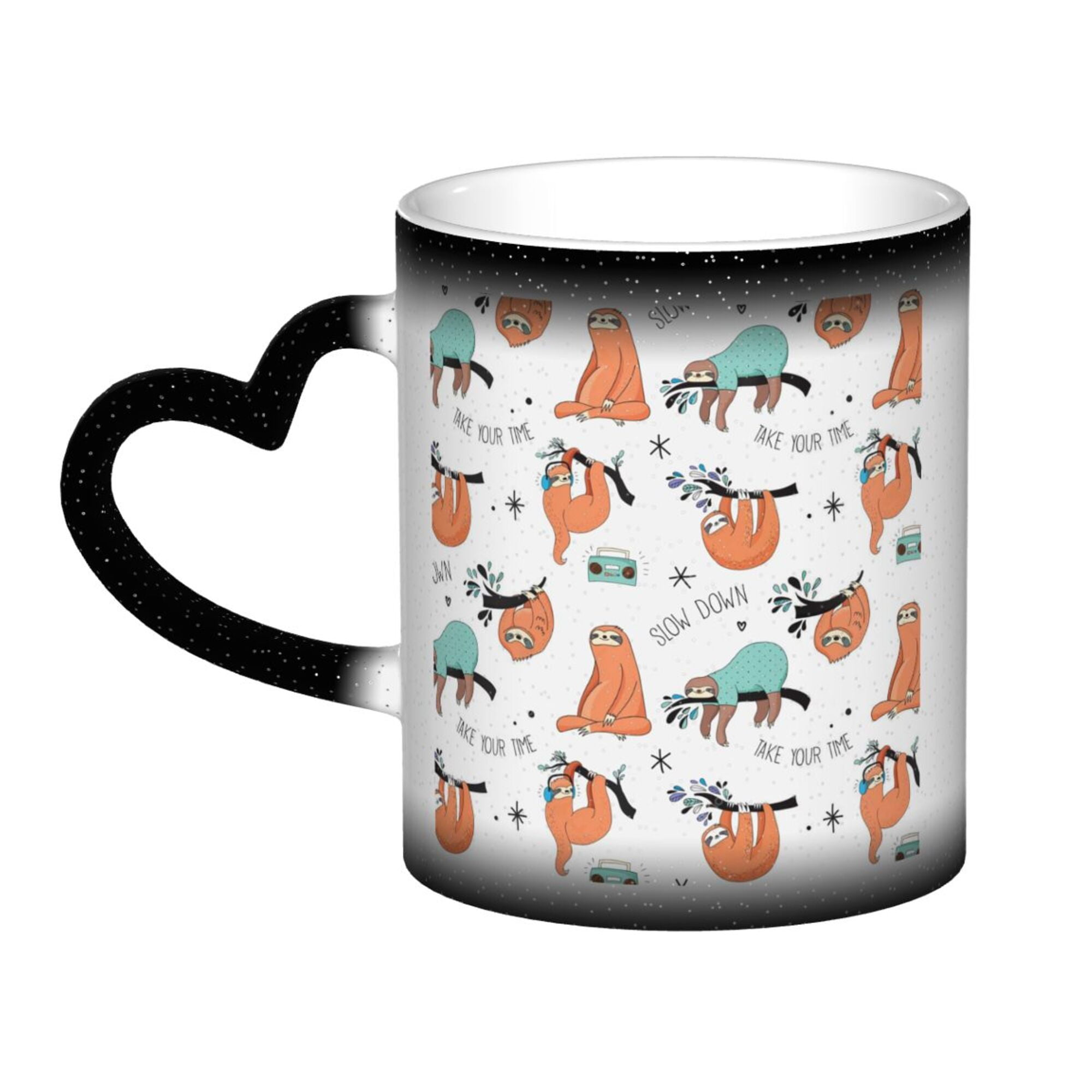 Color changing mug in the sky Funny Coffee Milk Tea Mug Cup nar-whal ...