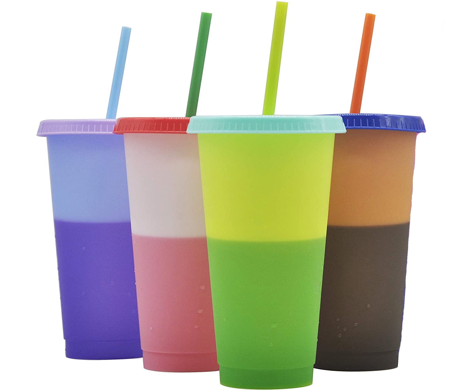 Color changing stadium cup 24 oz,4 colors of plastic cup Variable color ...