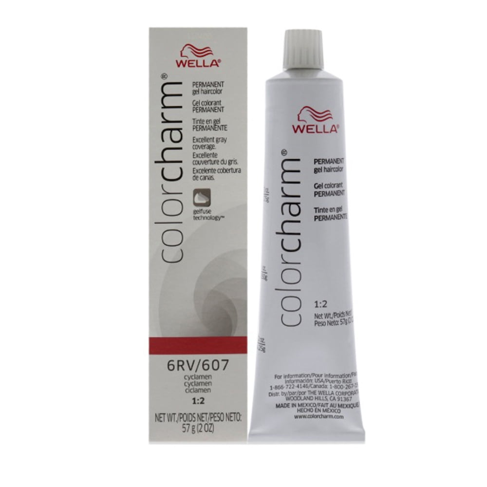 Wella Color Charm Permanent Hair Color Gel - 6RV 607 Cyclamen - Walmart.com