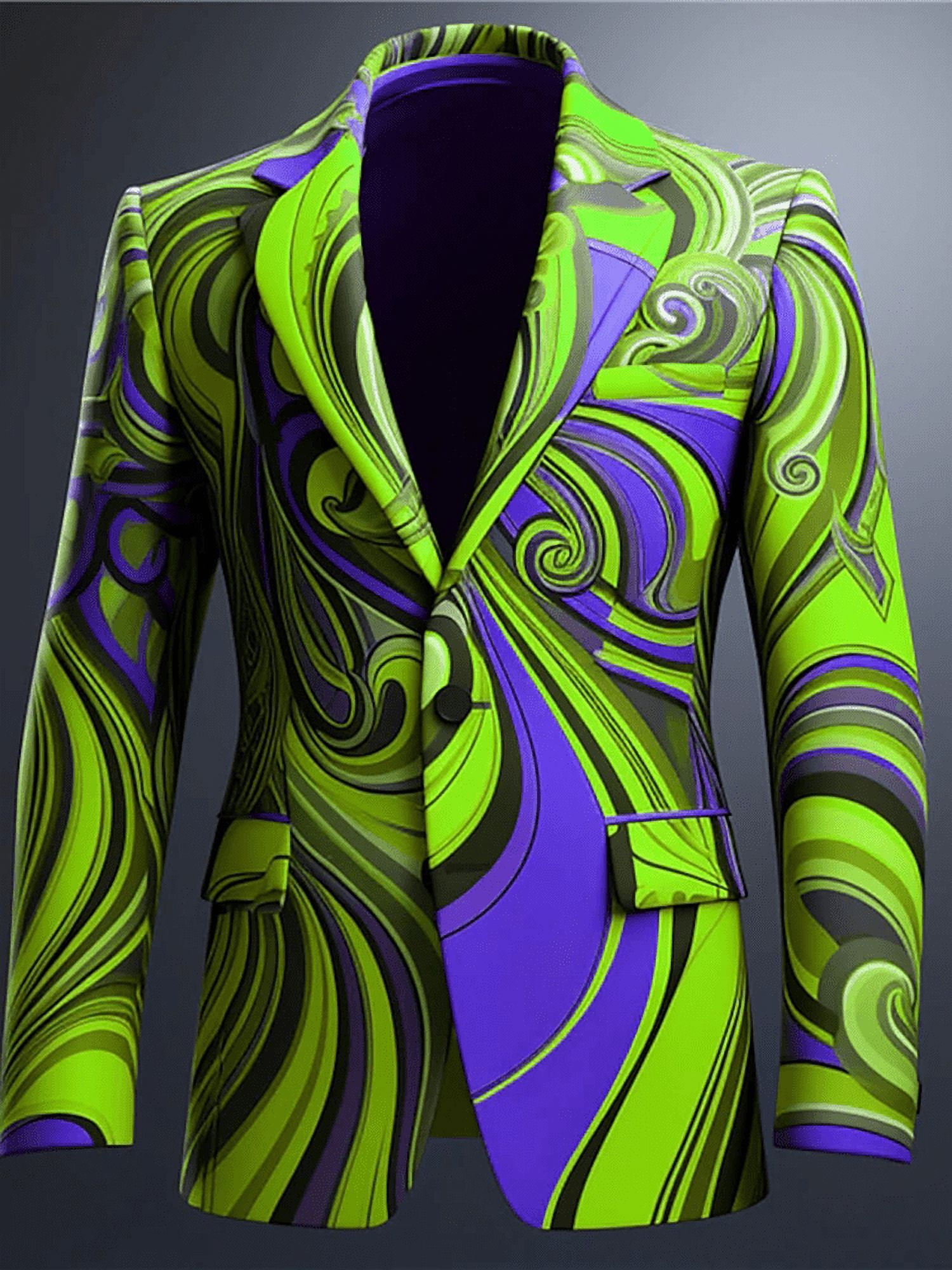 Color clashing business art men's jacket fall and winter casual men's ...