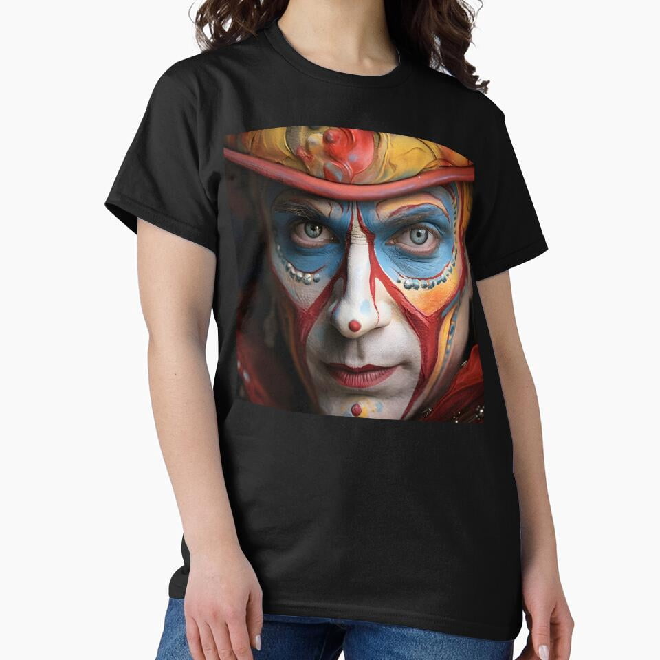 Color head shot of a circus artist G4729, for Unisex – Extended Sizes ...