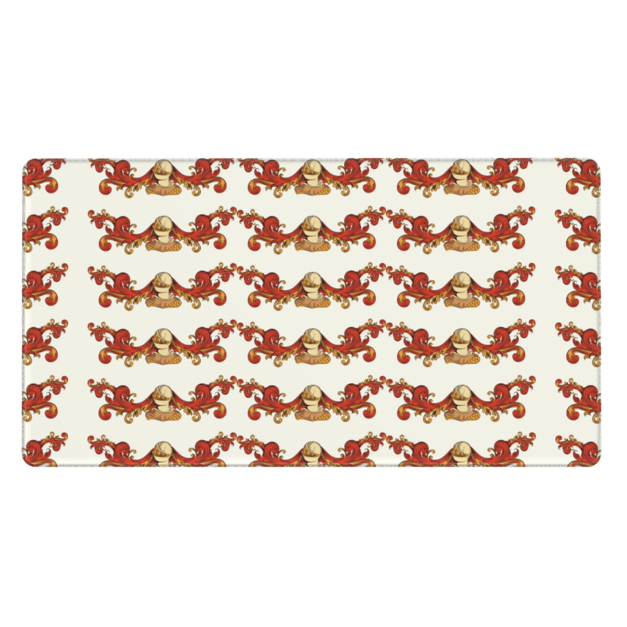 Color illustration border background Large Gaming Mouse Pad, Large ...