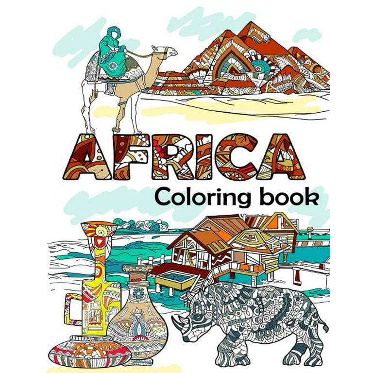 coloring book africa