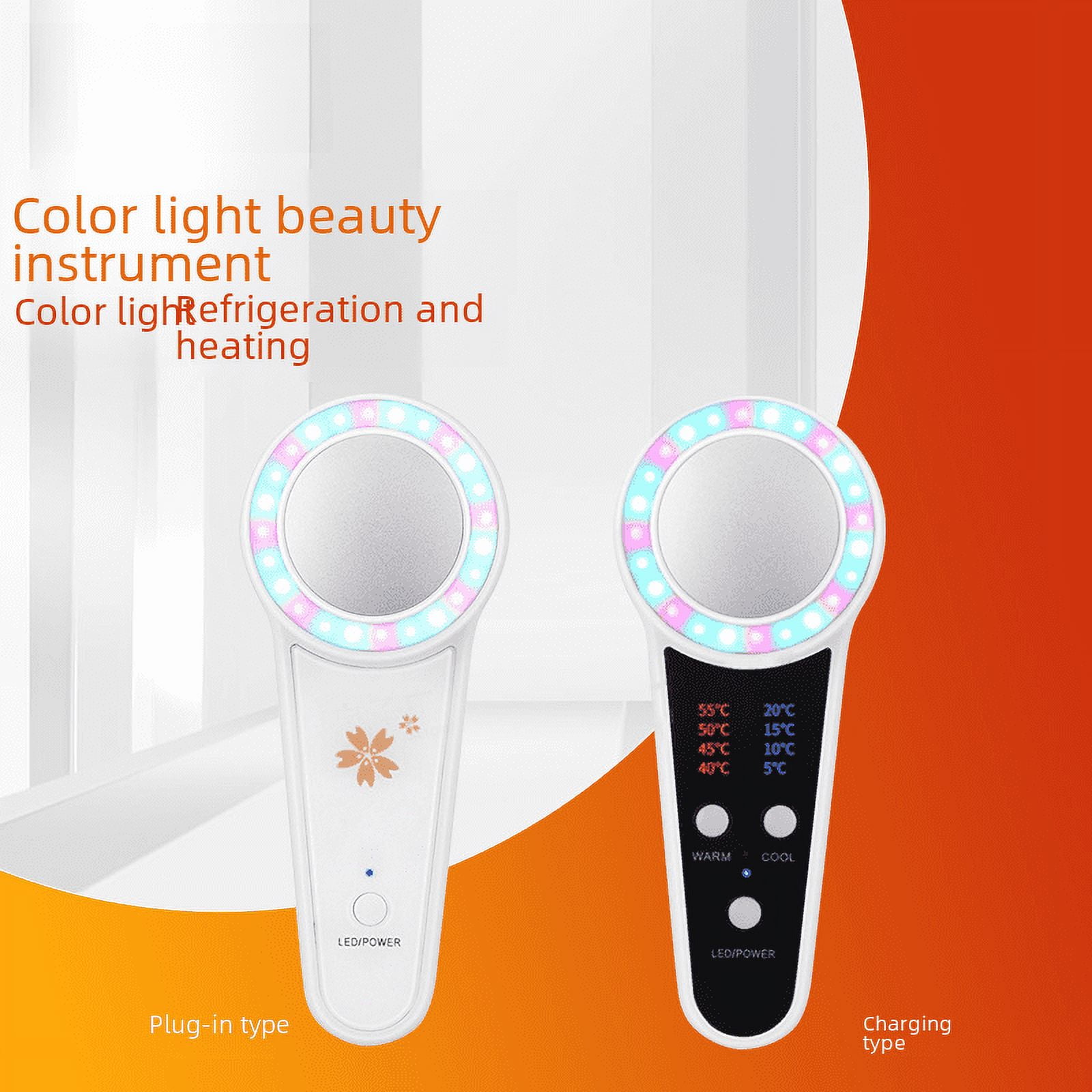 Color light hot and cold hammer beauty instrument handheld LED ...