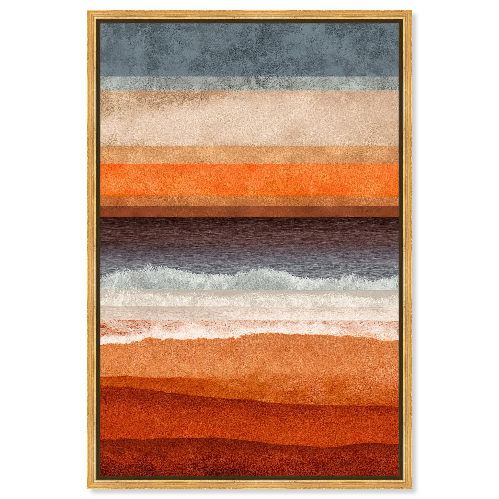 Color of a Memory Canvas Print Living Room Wall Art by Art Remedy, Gold ...