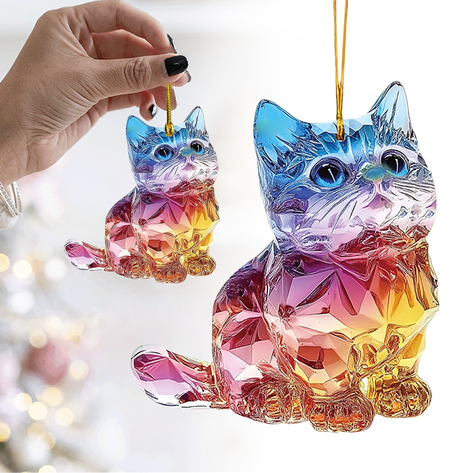 Color ornaments! Colorful Desktop Standing Decoration Acrylic Desktop ...
