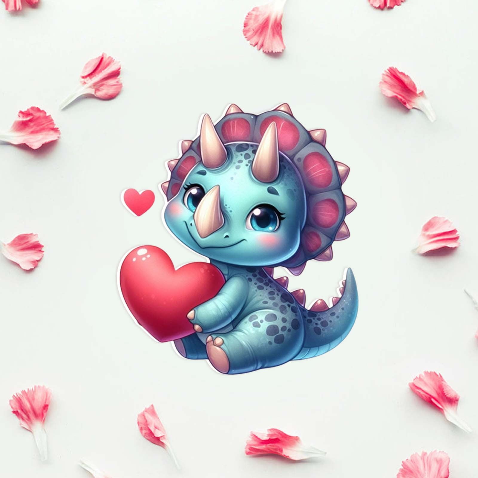 Color ornaments! Valentine's Day Pendant Cute Cartoon Dinosaur Pendant ...