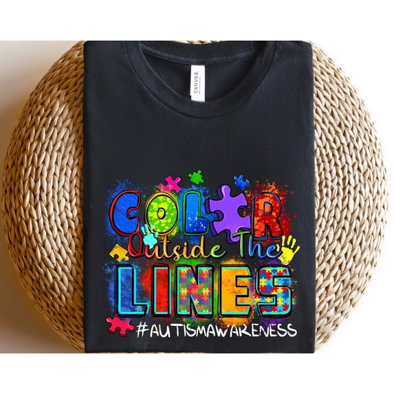 Color outside the lines Autism Awareness ShirtAutism Awareness Shirt ...