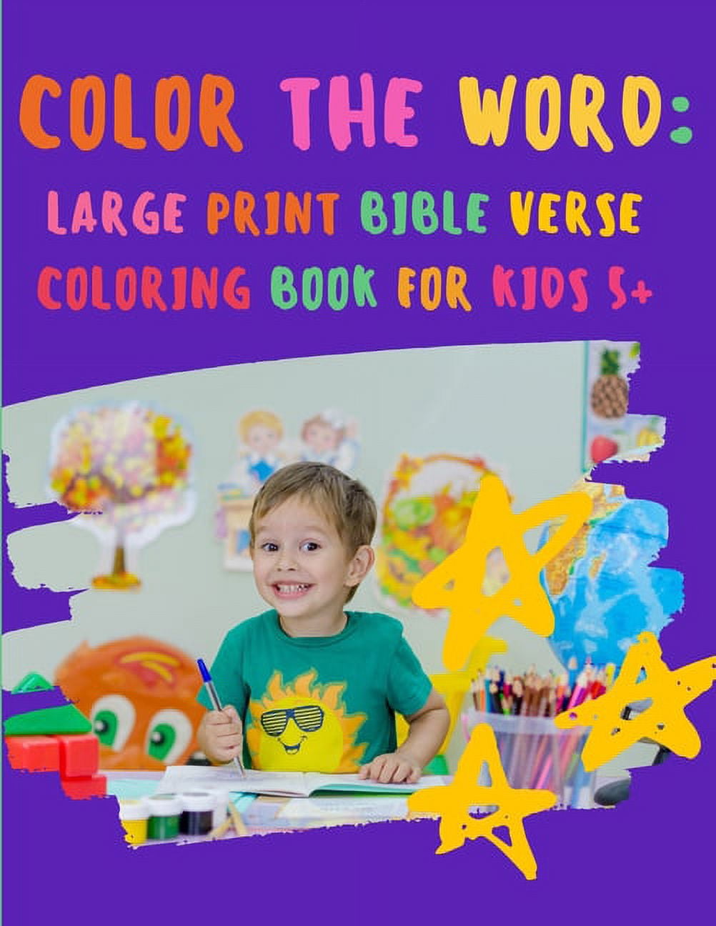 Color the WORD: Large Print Bible Verse Coloring Book for Kids 5 ...