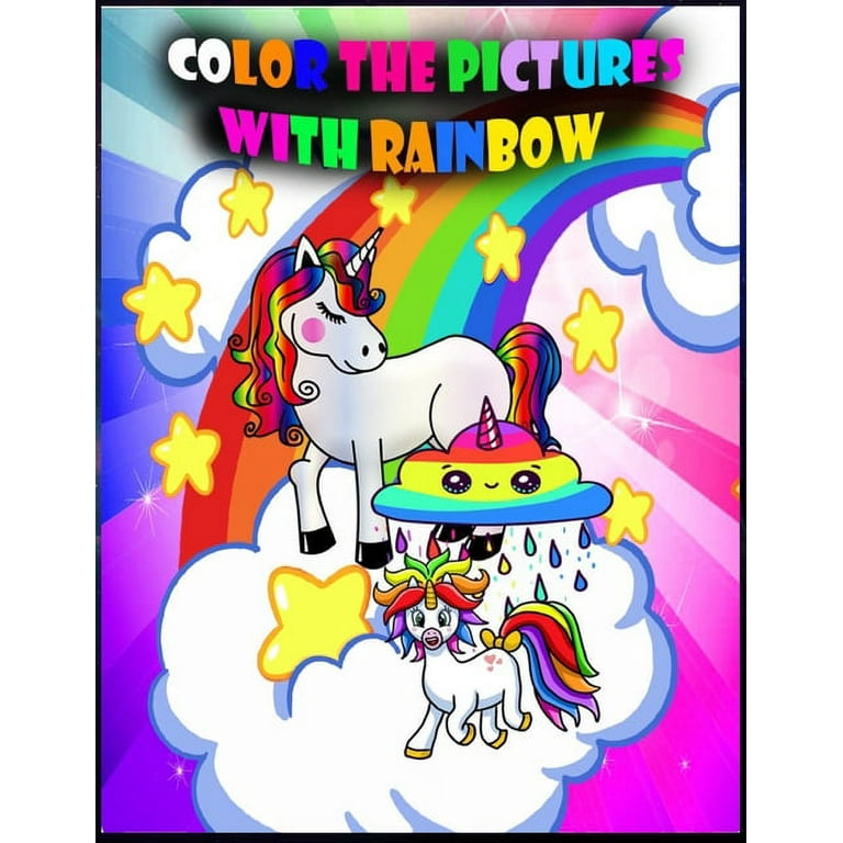 7 color rainbow coloring pages
