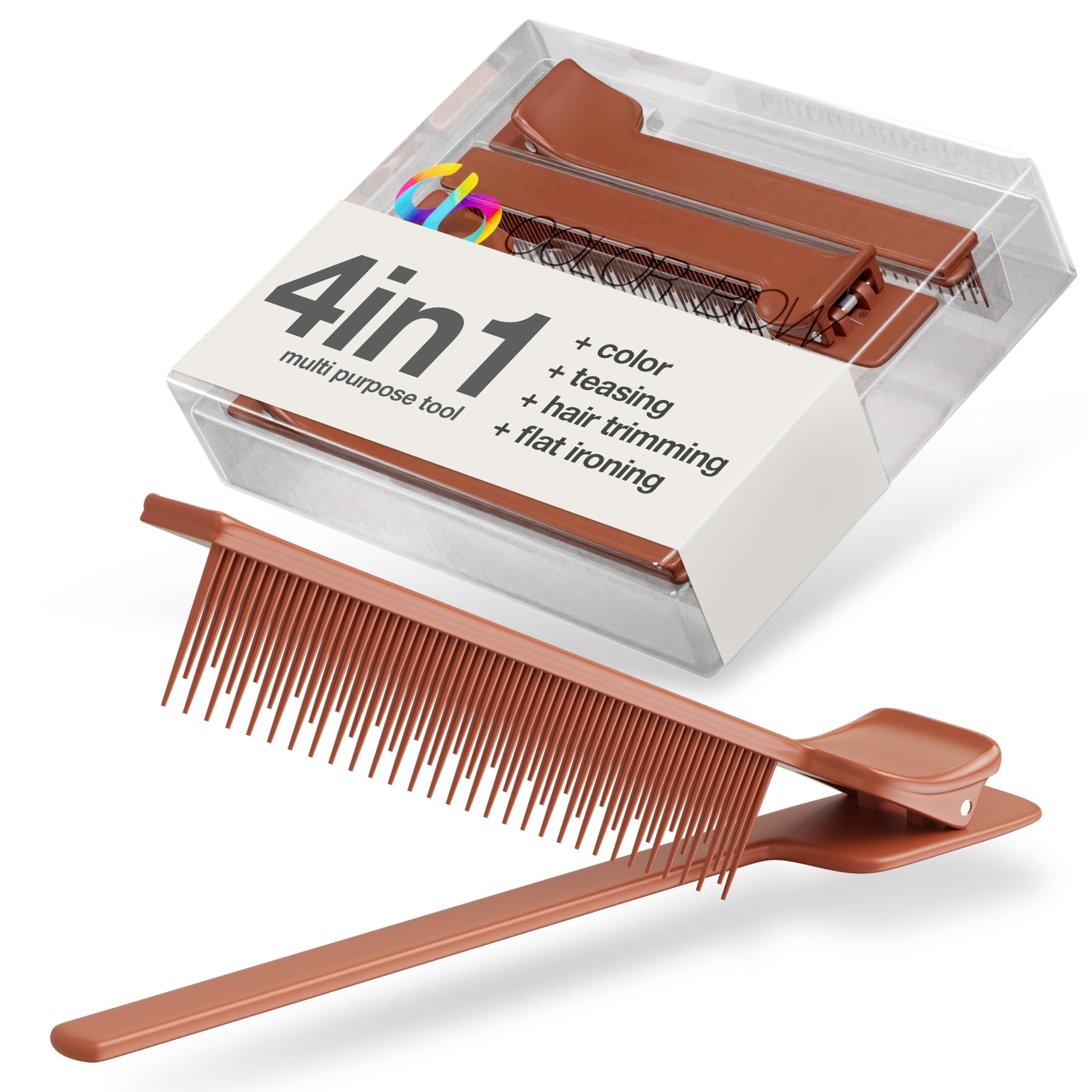 ColorBow 5 Pack Teasing Clip Comb - Styling Tool for Highlights ...