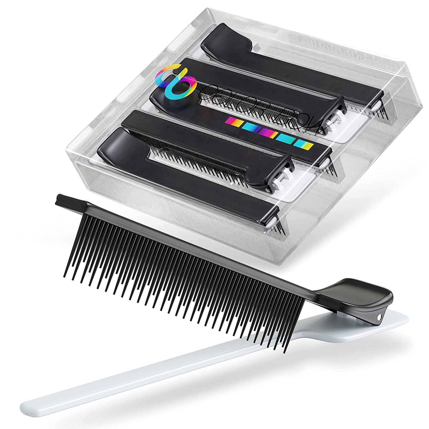 ColorBow® Clip Comb - Matte Black / White - 5 Pack Hair Coloring ...