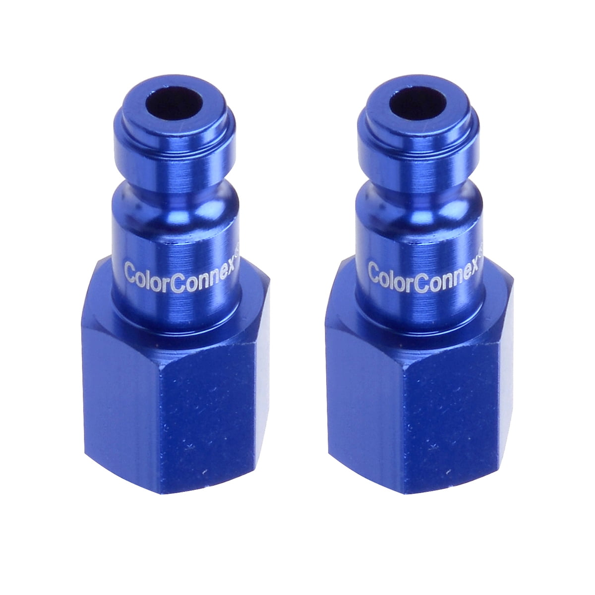 ColorConnex® Plug, Type C, 1/4" Body, 1/4" FNPT, Blue, 2-Pack - Walmart.com