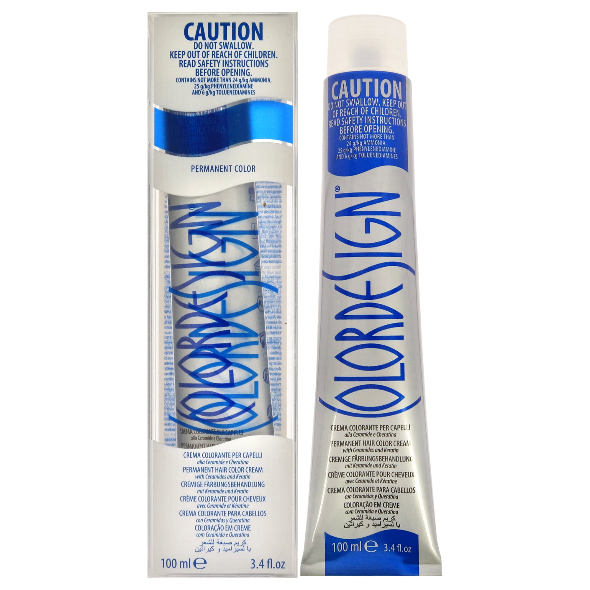 ColorDesign Permanent Hair Color - 7.66 Intensive Auburn Blonde , 3.4 ...