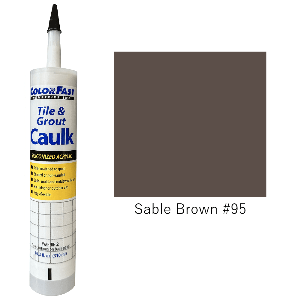 Custom Building Products, ColorFast Latex Colored Caulk, Sable Brown ...
