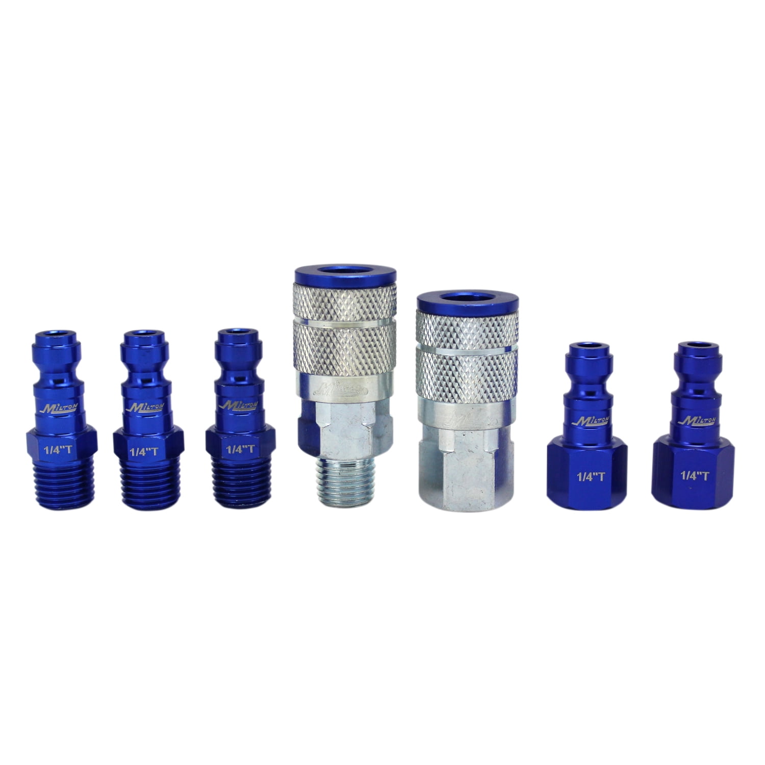 ColorFit Coupler & Plug Kit (5 Piece), T-Style 1/4" NPT Blue - Walmart.com