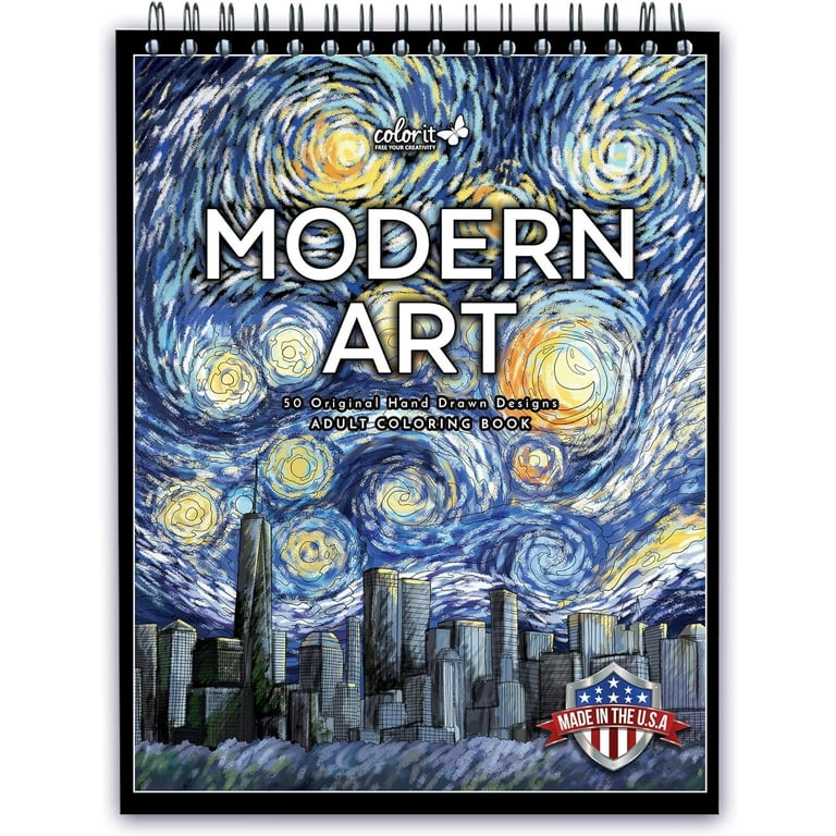 modern art coloring pages