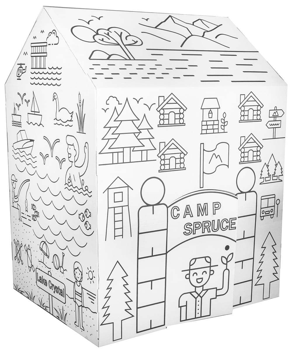 ColorJo “My Camping Adventure” Color Your Own Playhouse - Embrace The ...