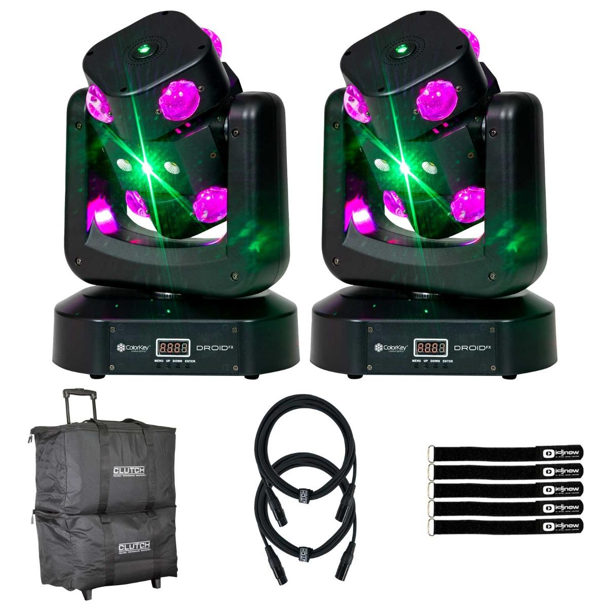 ColorKey CKU-1072 Droid FX Multi-Effect Moving Head 2-Pack with Rolling ...