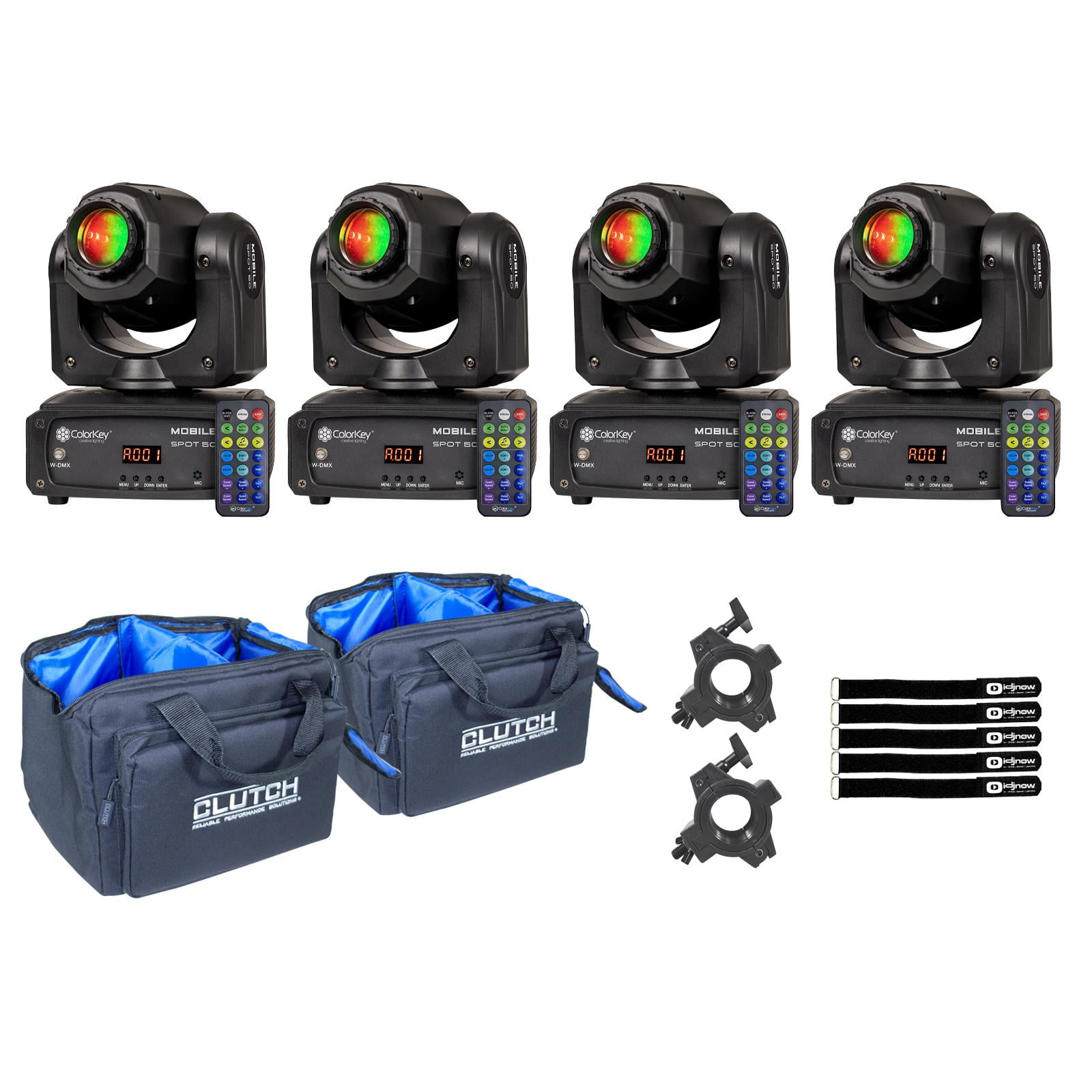 ColorKey CKU-6100 Mobile Spot 50 Compact Wireless Moving Head Spot 4 ...