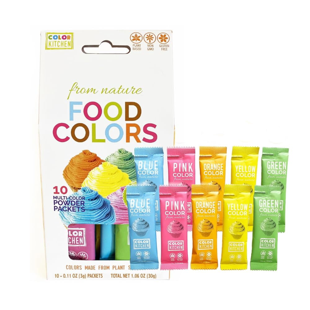 ColorKitchen Food ColoringUMRT Multi-Pack (10 Packets-5 Colors) - Plant ...