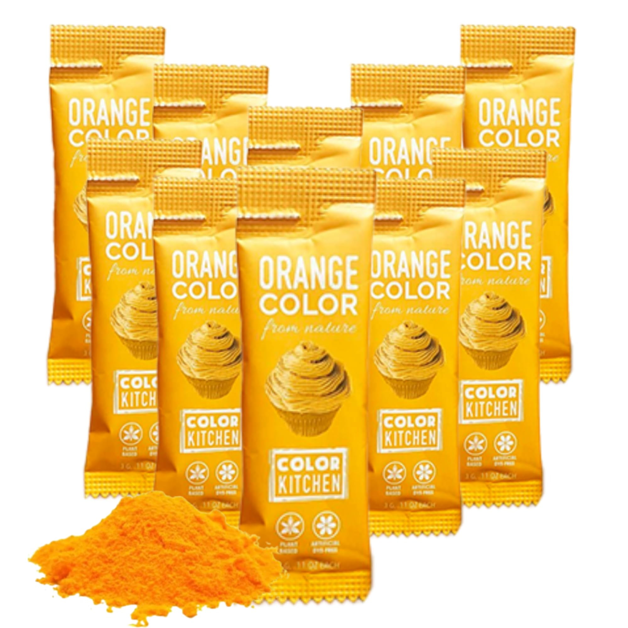 ColorKitchen ORANGE Concentrated Food Coloring (10 BSL1 Packets ...