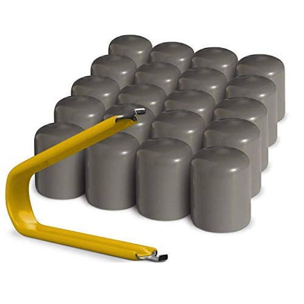 ColorLugs Vinyl Lug Nut Cover | Gray | Flexible Fit Wheel Lug Nut Cap ...