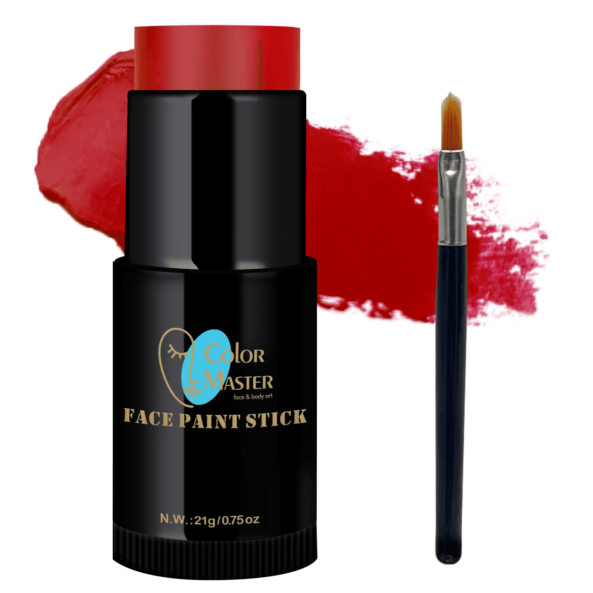 ColorMaster Red Face Body Paint Stick (0.75oz) - Walmart.com