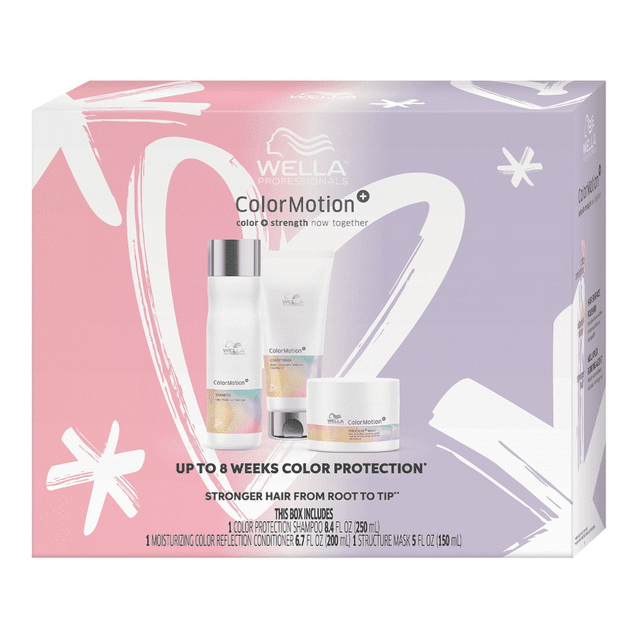 Wella ColorMotion+ Color + Strength Trio Set with Shampoo, Conditioner ...