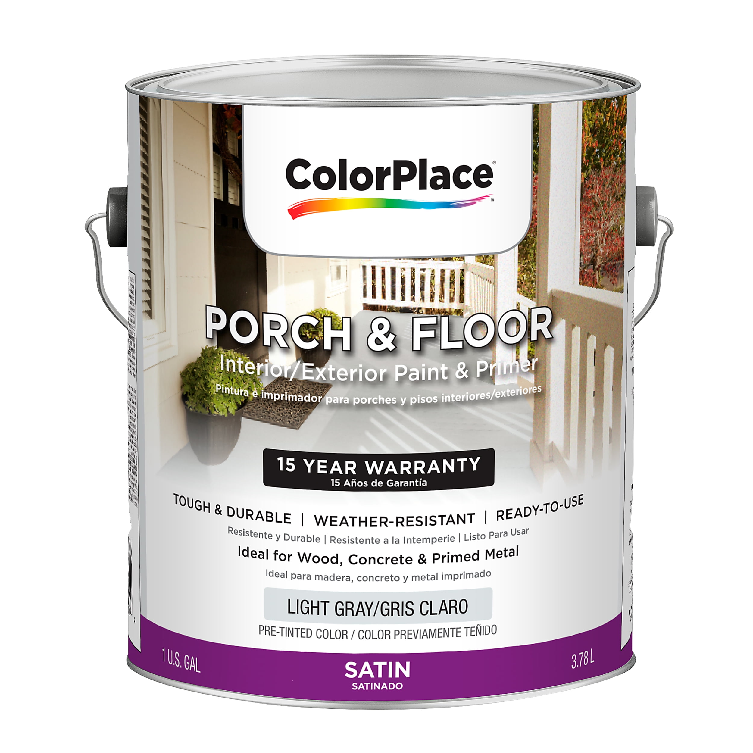 ColorPlace Classic Exterior House Paint, Flat, Accent Base, 1 Quart ...