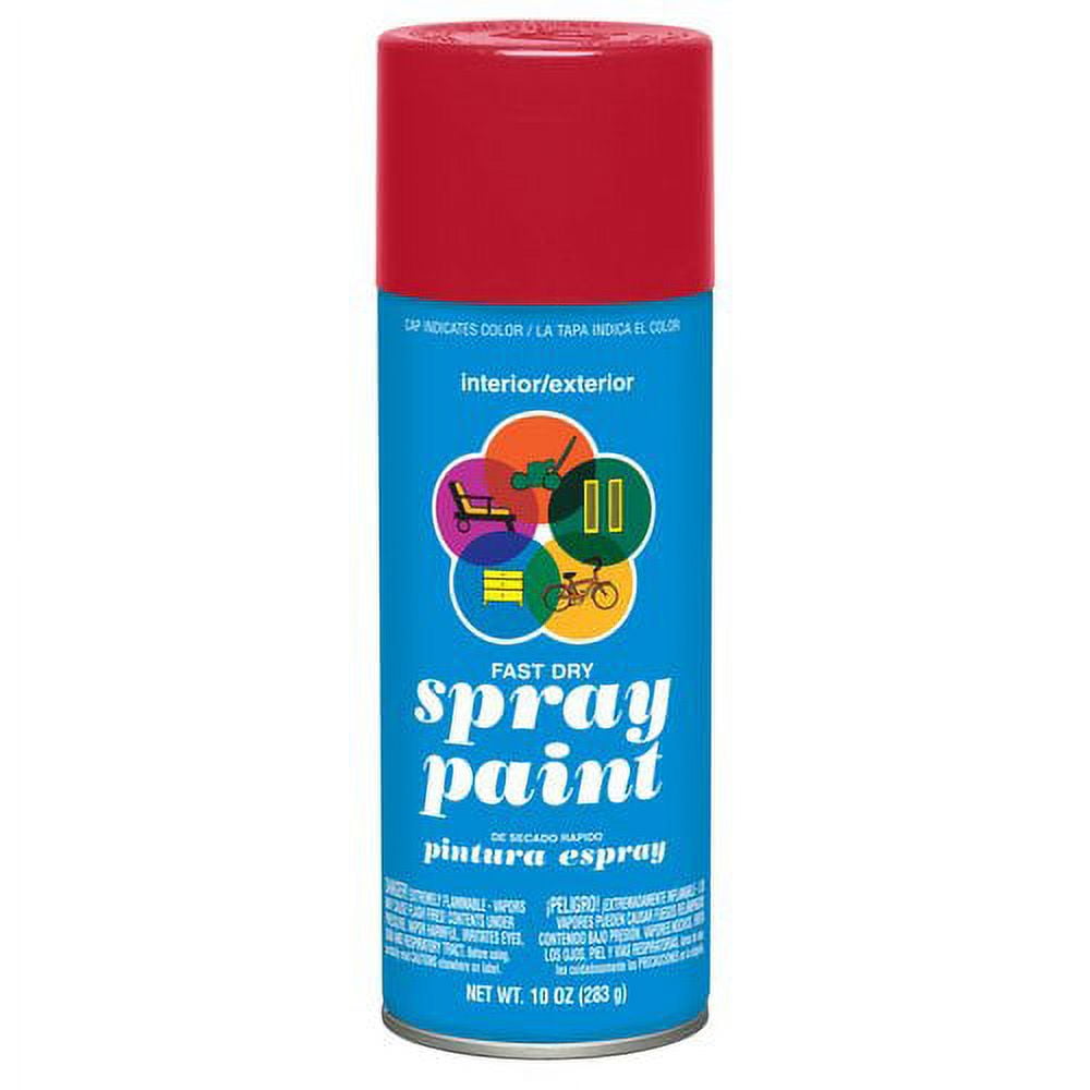 ColorPlace Fast Dry Spray Paint, Fire Red, 10 Oz. - Walmart.com