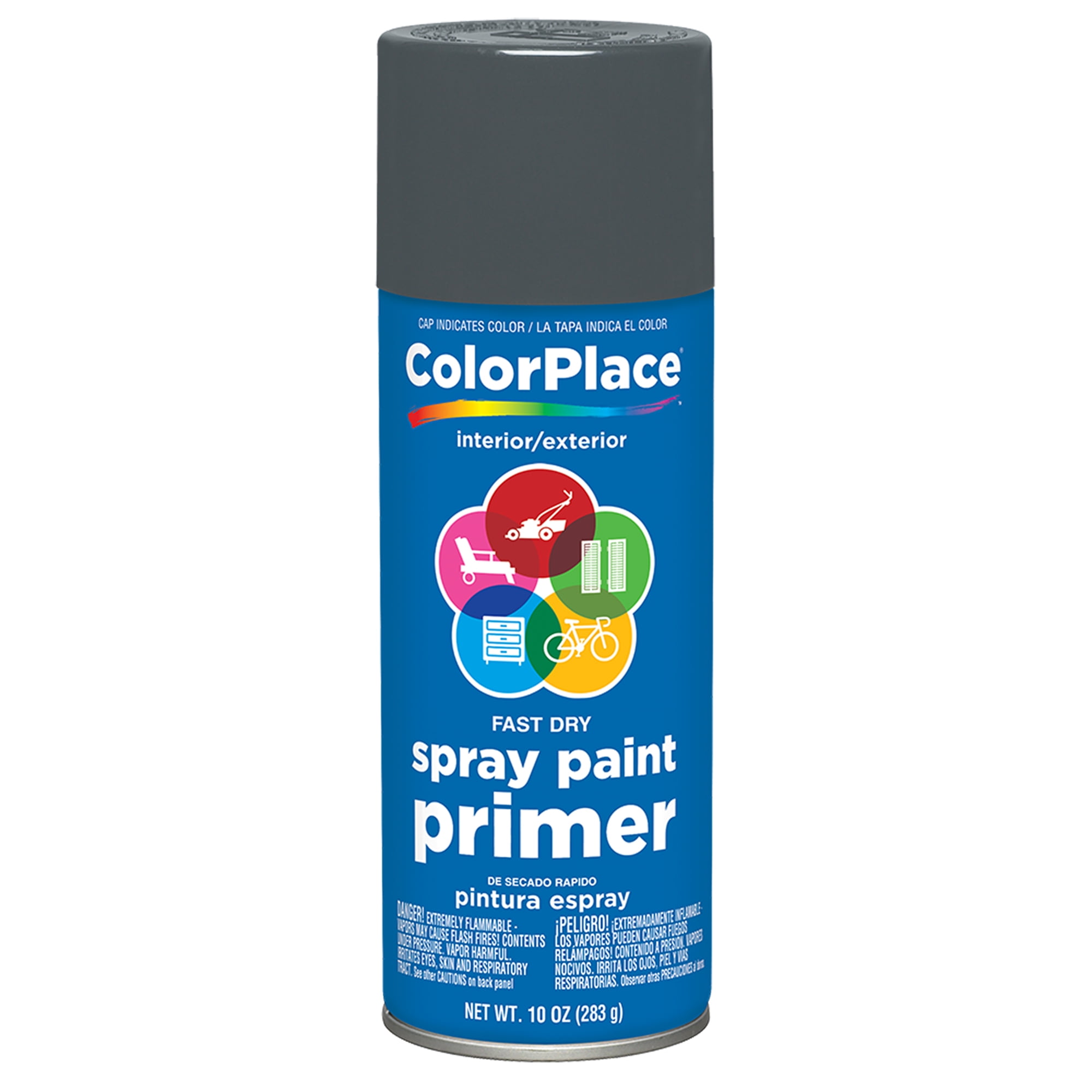 ColorPlace Primer Spray Paint, Gray, 11 Oz. - Walmart.com