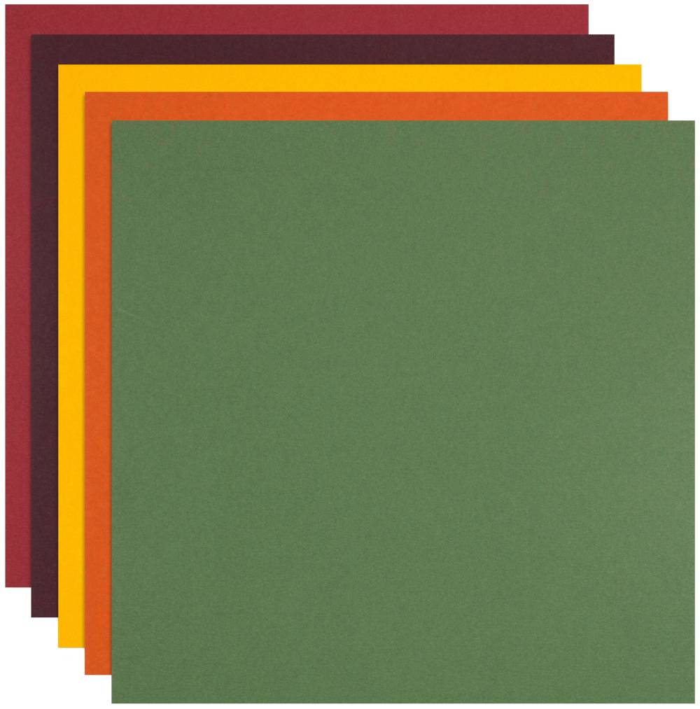 ColorPlan 100lb Cover Solid Cardstock 12"X12" 10/Pkg-Fall - Walmart.com