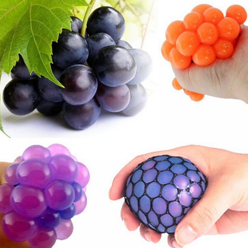 ColorProfit Funny Relieve Stress Toys, Grape Ball Autism Mood Squeeze ...