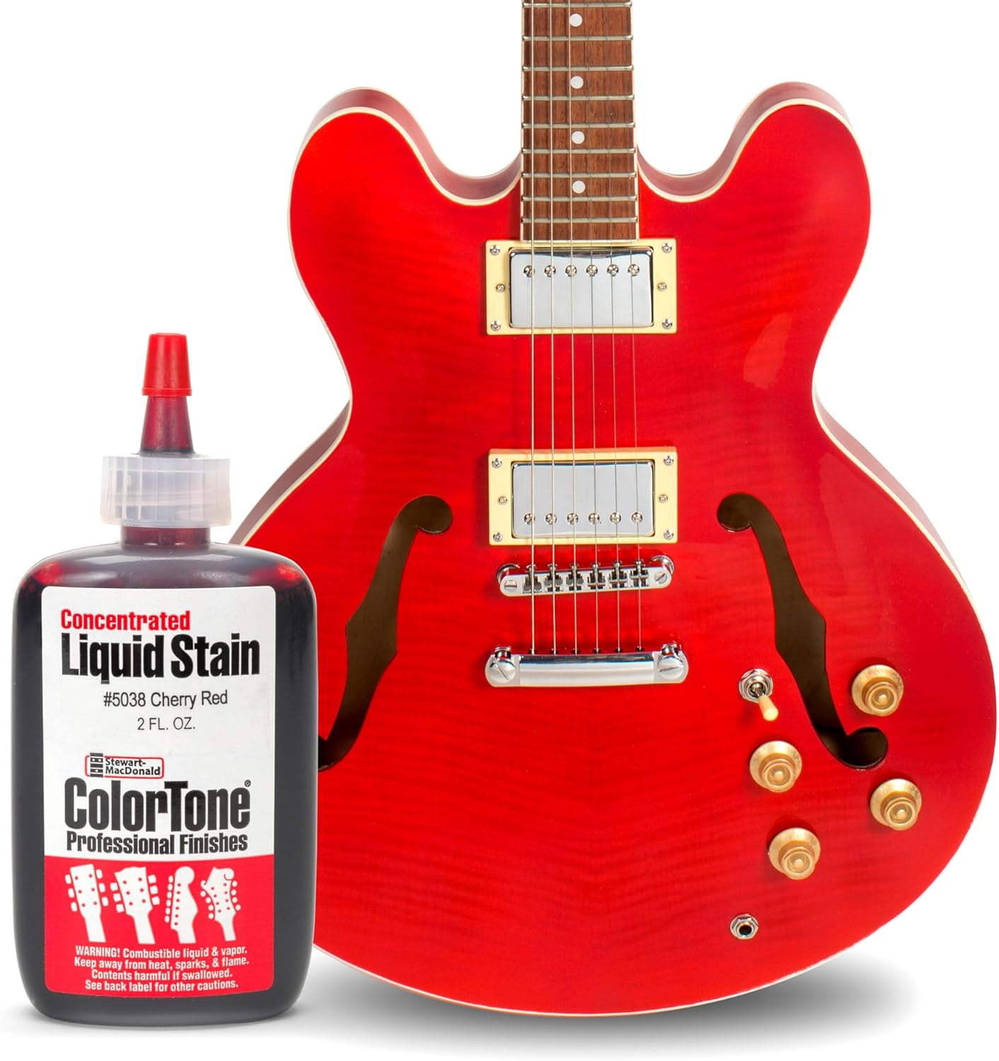 ColorTone Concentrated Liquid Stain for Stringed Instruments, Cherry ...