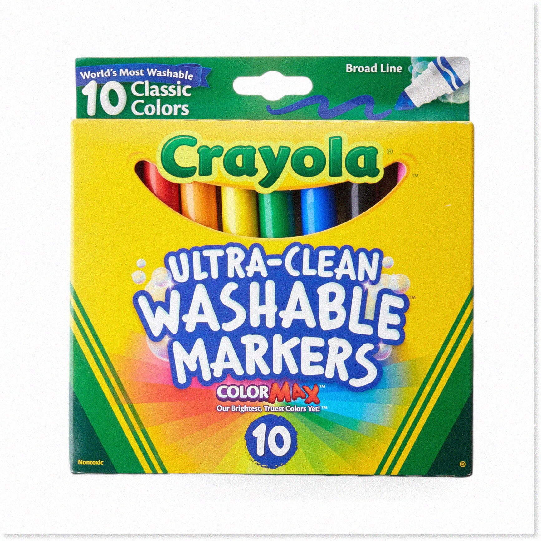 ColorWave Washable Markers - Vibrant, Mess-Free Coloring Experience (2 ...