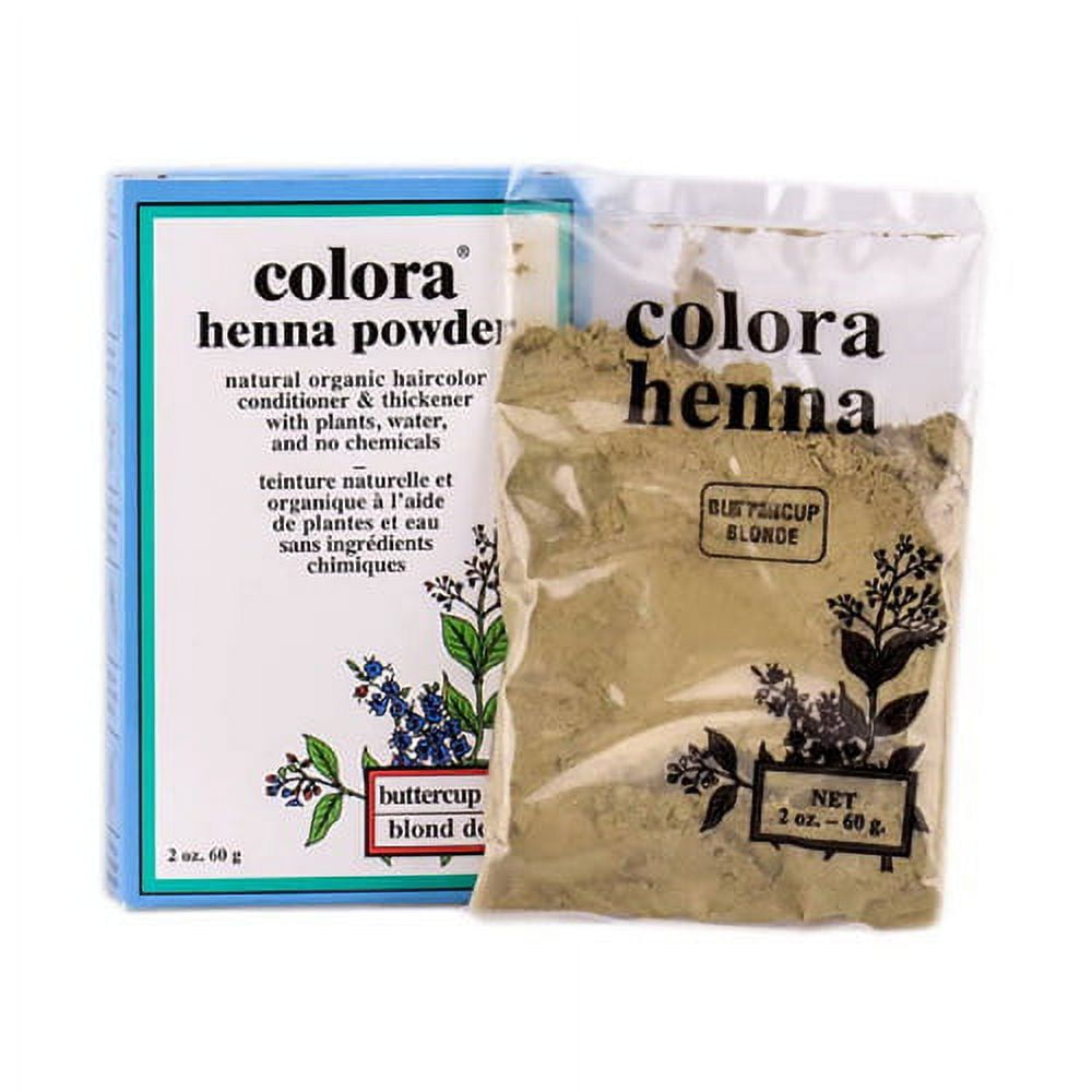 Colora Henna Powder Hair Color, Buttercup Blonde, 2 Oz, 2 Pack ...