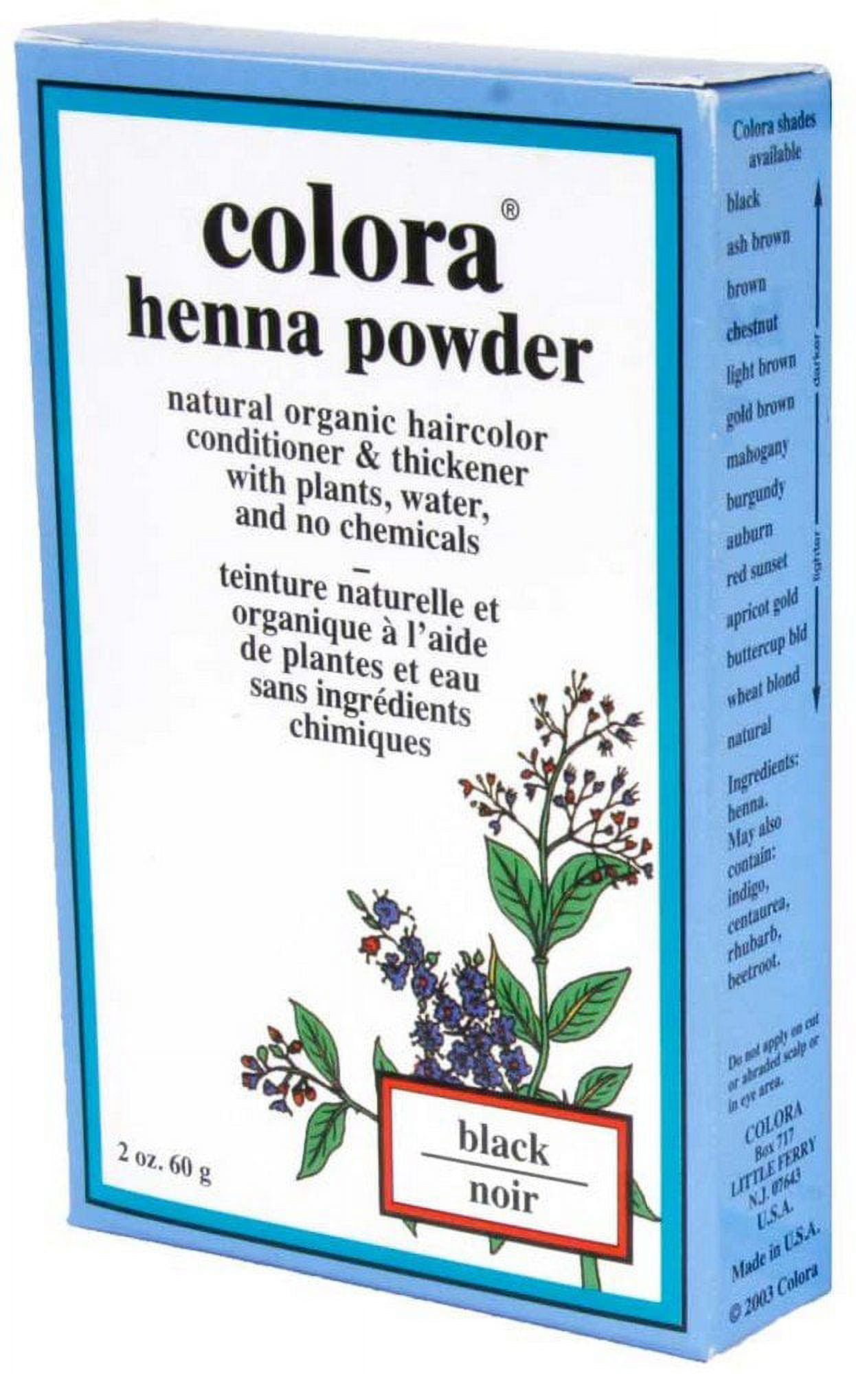 Colora Henna Powder, Natural Organic Hair Color Burgundy, 2 oz, 2 Pack ...