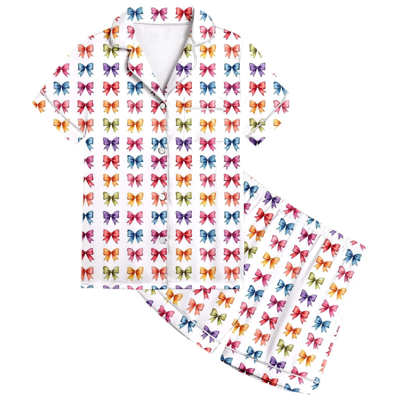Colorable Pajamas for Kids Kid Spring Summer Colorful Prints Homewear ...