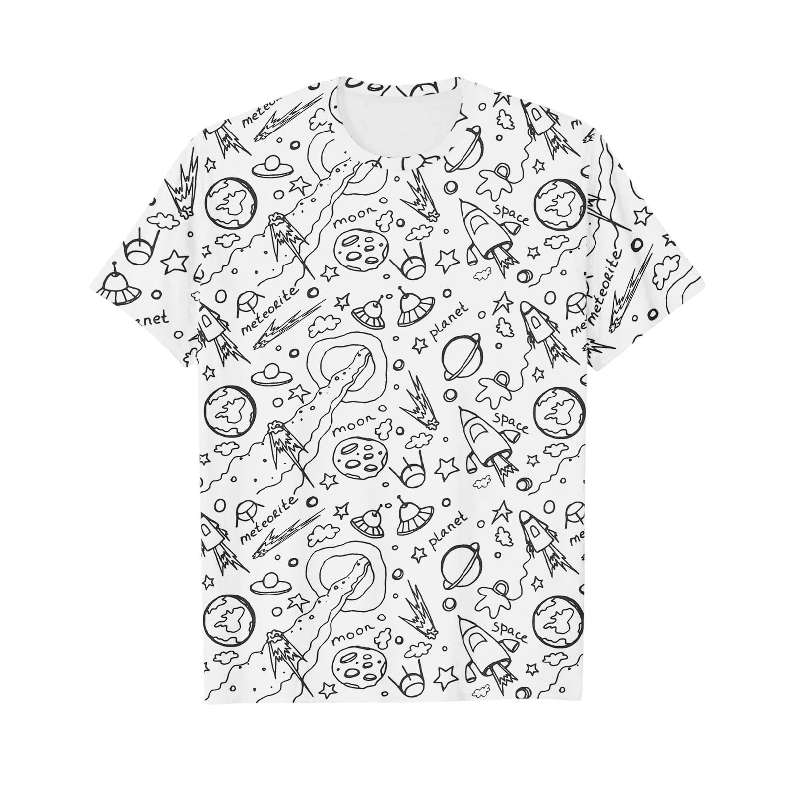 Colorable Shirts for Kids Kid Funny Diy Hand Print T Shirts Cute ...