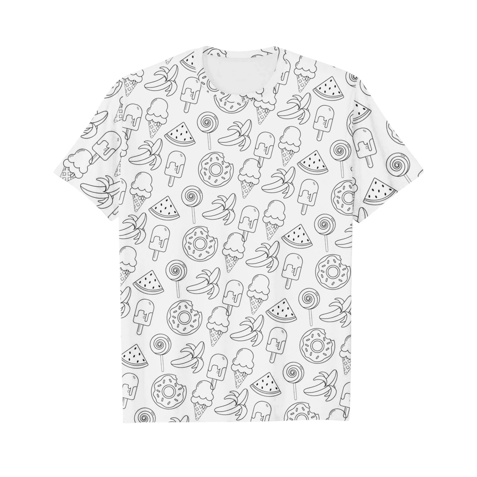 Colorable Shirts for Kids Kid Funny Diy Hand Print T Shirts Summer Top ...