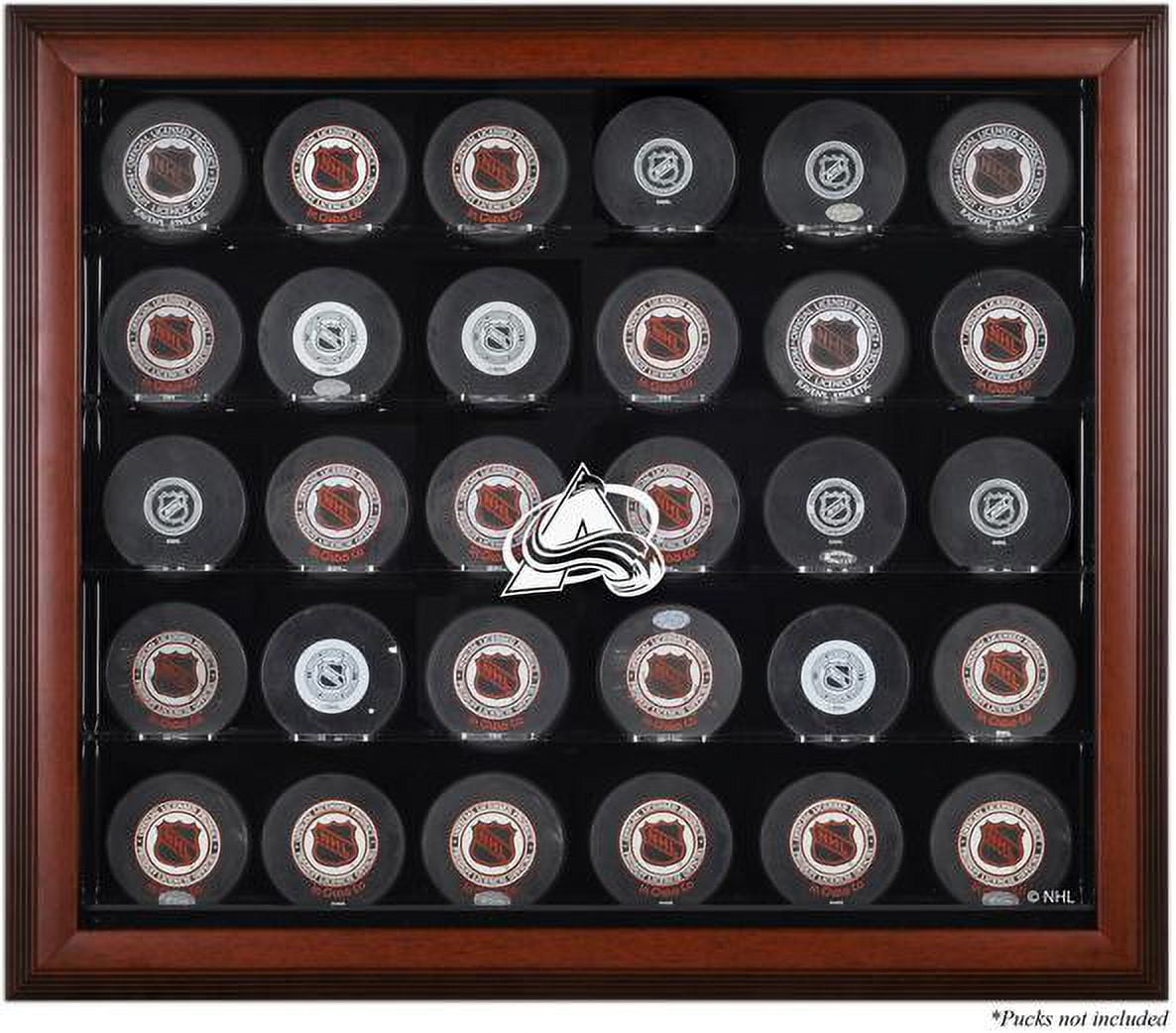 Colorado Avalanche 30-Puck Mahogany Display Case - Walmart.com