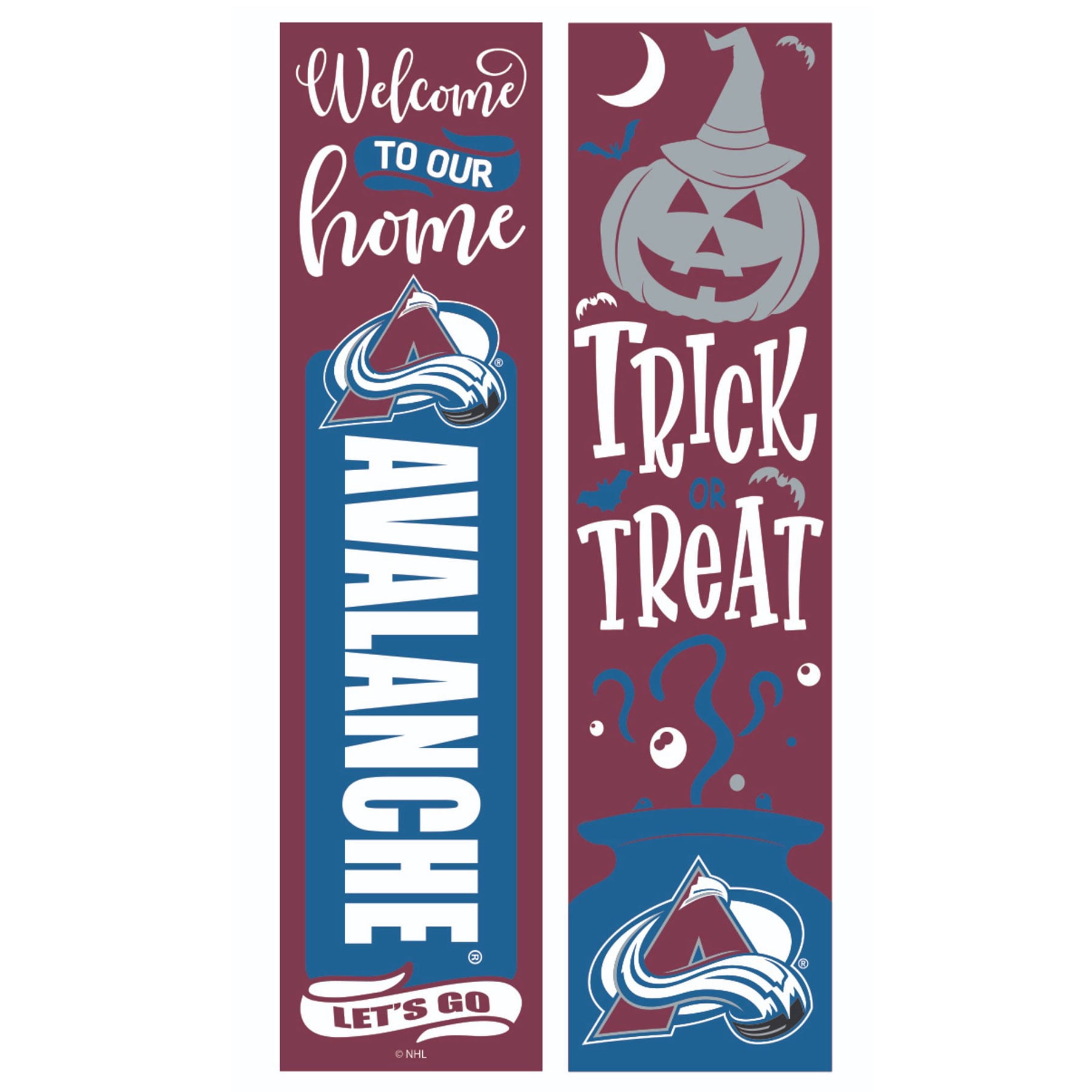 Colorado Avalanche 47" Double Sided Halloween Leaner Fan Sign - Walmart.com
