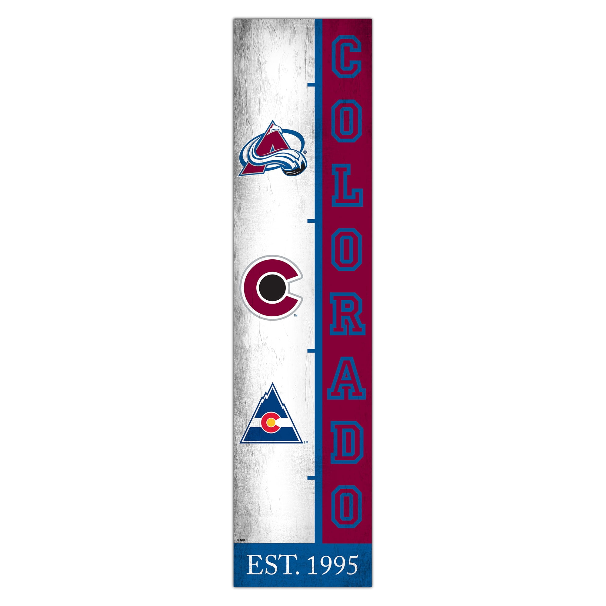Colorado Avalanche 6" x 24" Progression Wood Sign - Walmart.com