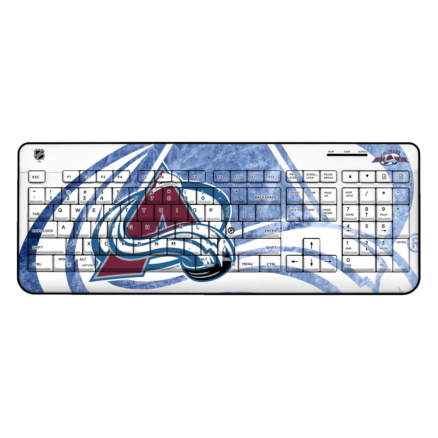Colorado Avalanche Ice Tilt Wireless Keyboard - Walmart.com
