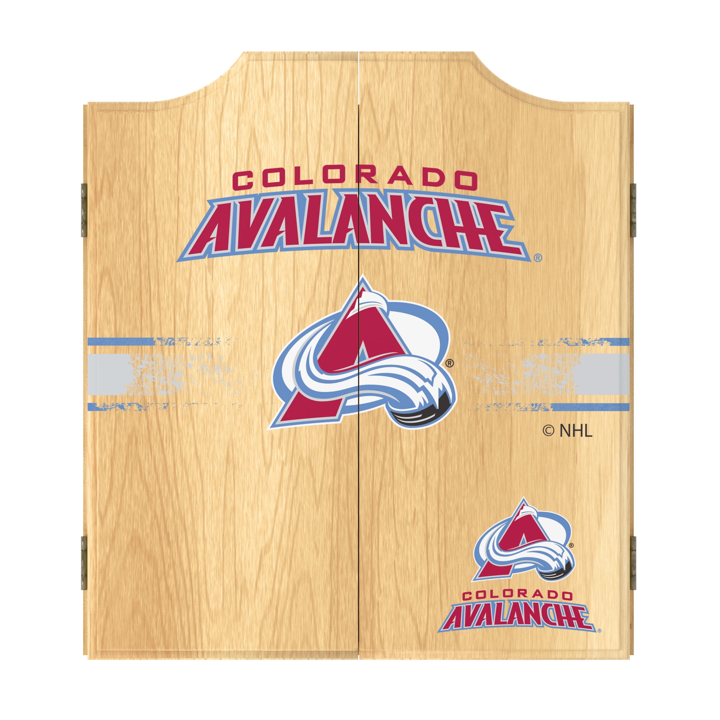 Trademark Gameroom Colorado Avalanche Dart Board Cabinet Set with 6 ...