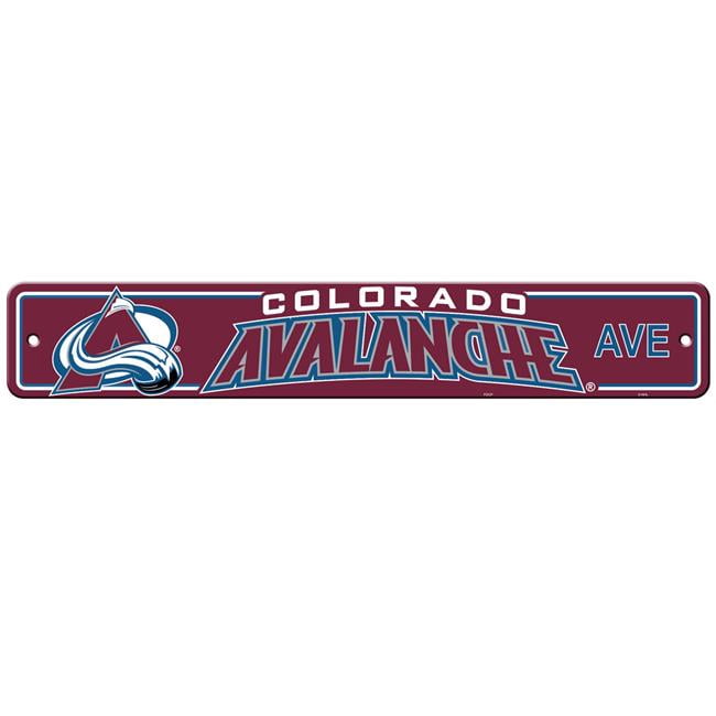 Colorado Avalanche Sign 4x24 Plastic Street Style - Walmart.com