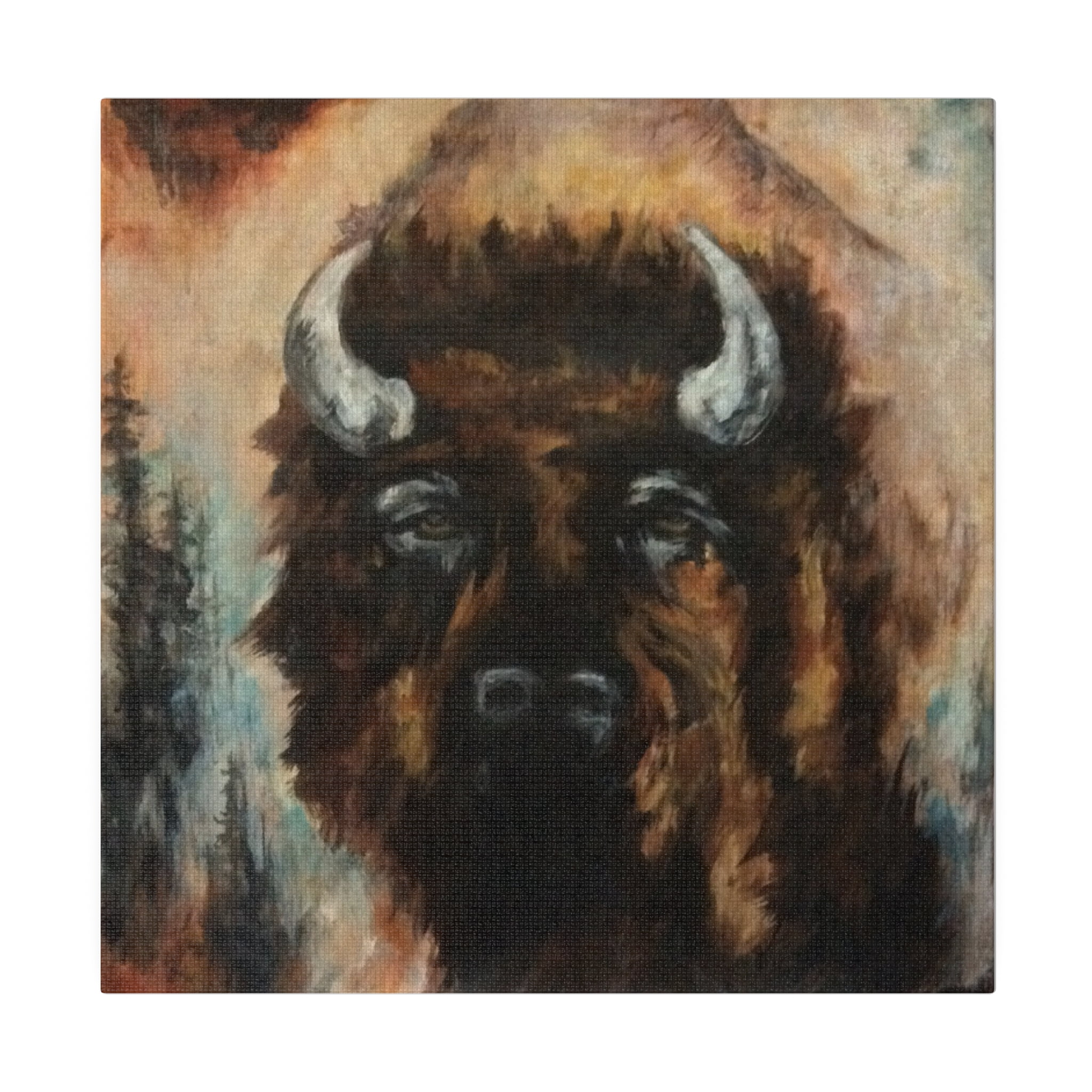 Colorado Bison, Cheryl Pettigrew Fine Art, Matte Canvas - Walmart.com