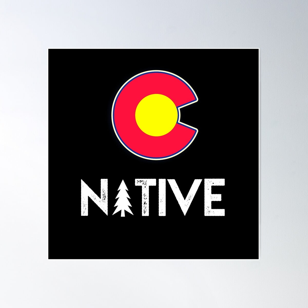 Colorado Born And Raised Poster Wall Art, Modern Wall Decor For Living ...