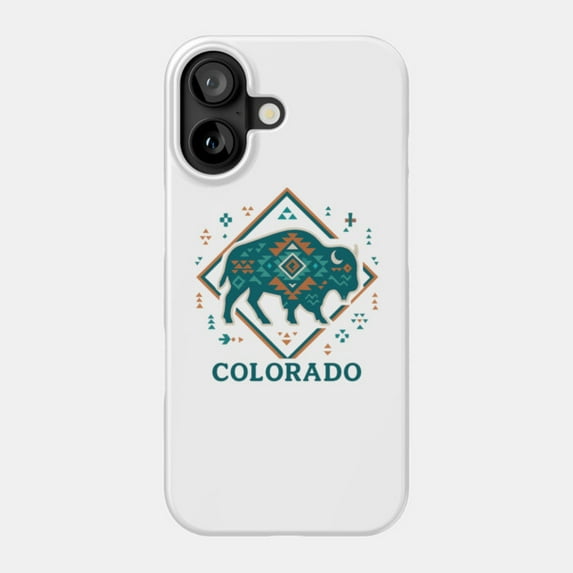 Colorado Buffalo Southwestern Tribal Art Graphic Case for iPhone 11,12 ...